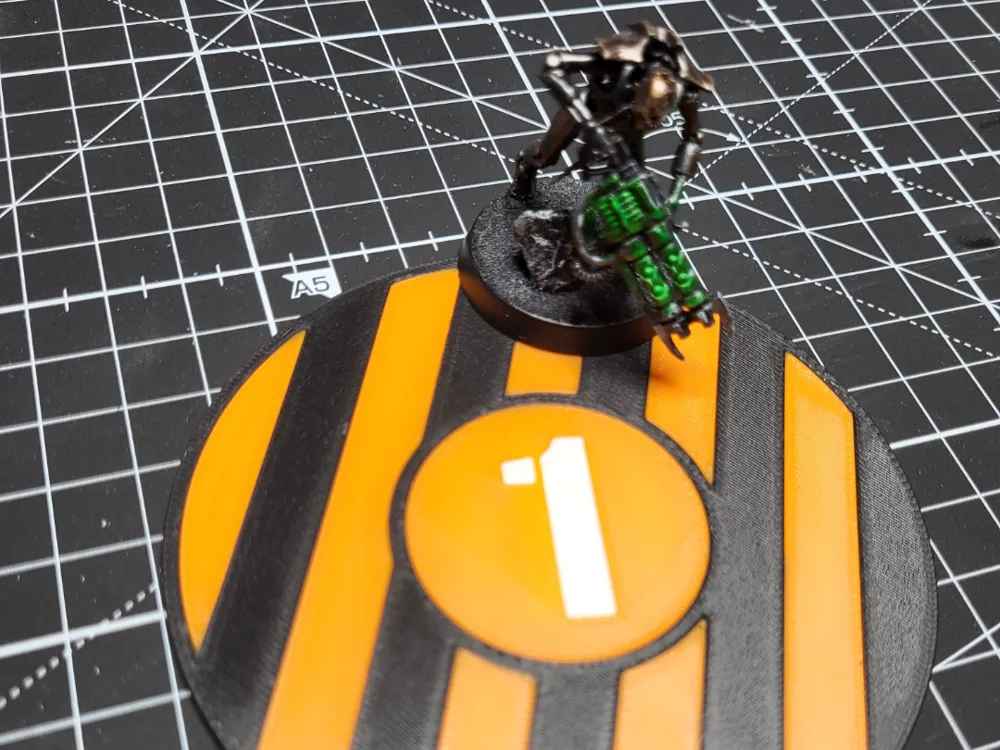 Kill Team Objective Marker with control range - Free 3D Print Model ...