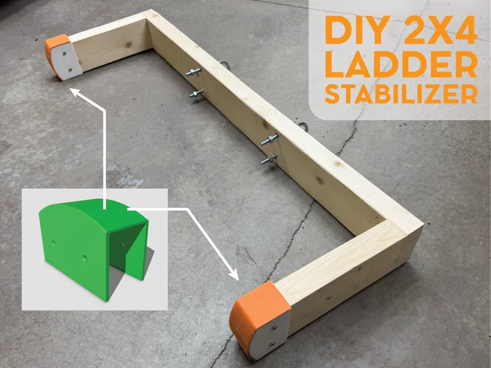 DIY Ladder Stabilizer End Cap for 2x4 by DisplayWorks - MakerWorld