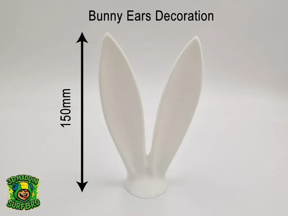 Bunny Ears Decoration - Free 3D Print Model - MakerWorld