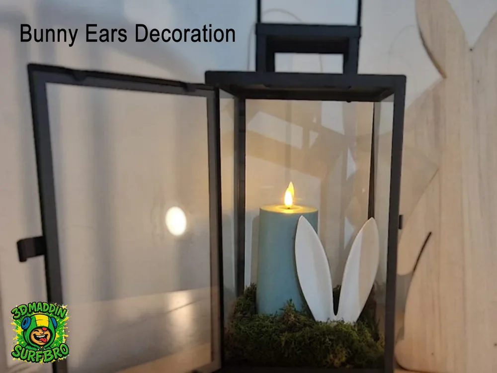 Bunny Ears Decoration - Free 3D Print Model - MakerWorld