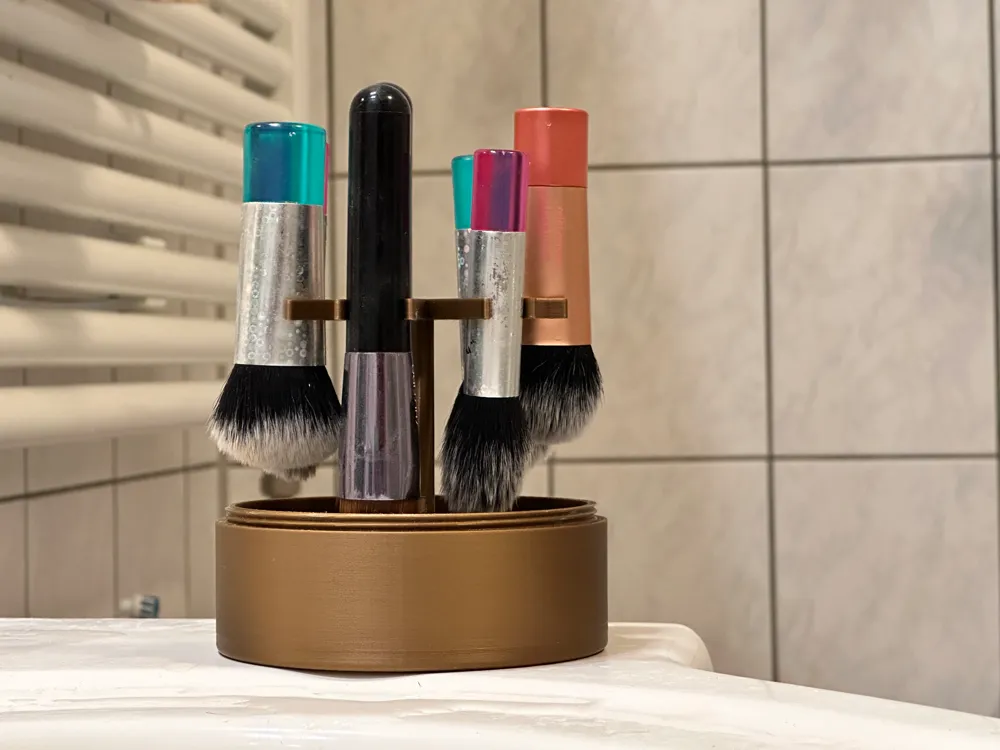Makeup brush drying rack (easy storage) by Sander MakerWorld: Download ...
