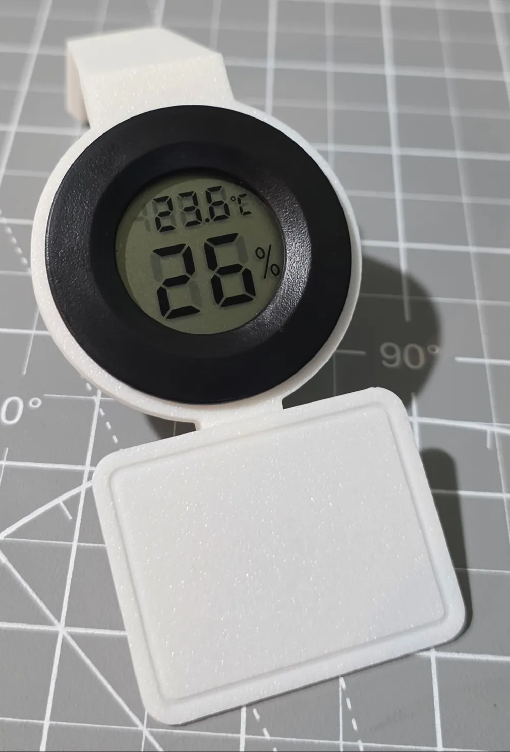 Lid Hygrometer Mounts with label for 4L drybox - Free 3D Print Model ...