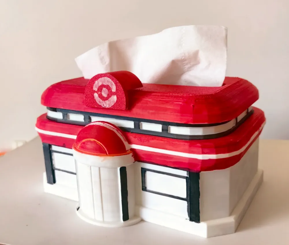 Pokemon Center Tissue Box by user_3205847771 - MakerWorld