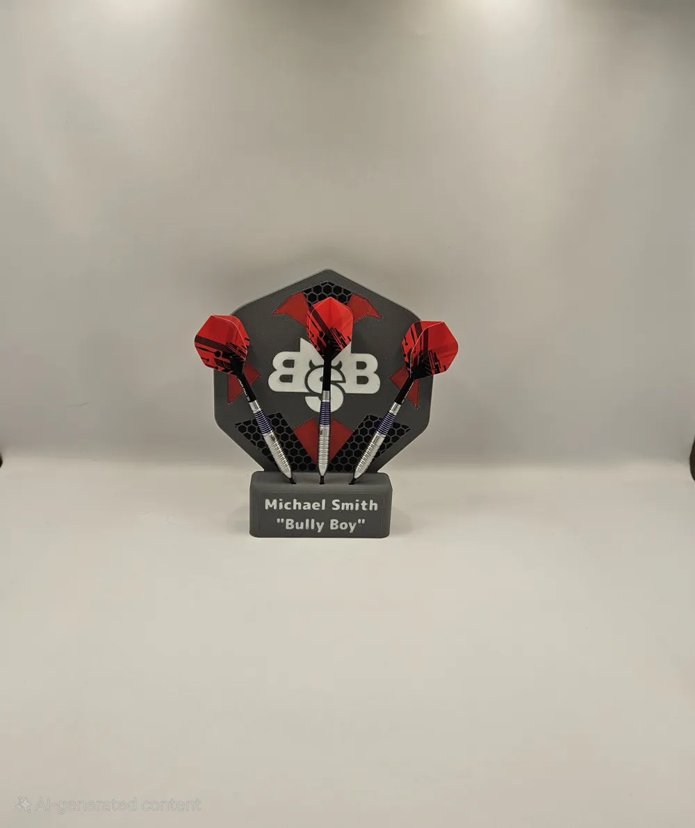 Michael Smith Dart Display by p666buc MakerWorld: Download Free 3D Models