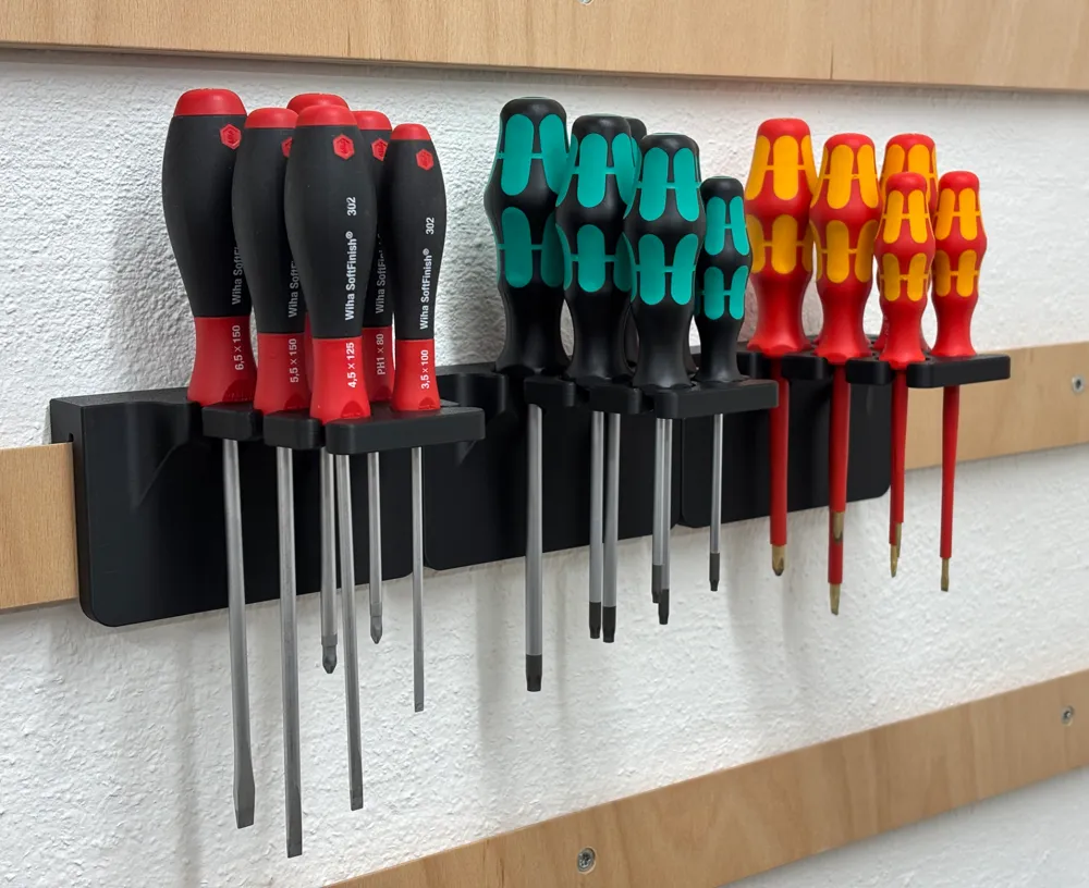 Wera & Wiha Screwdriver French Cleat Holder by alejepa - MakerWorld