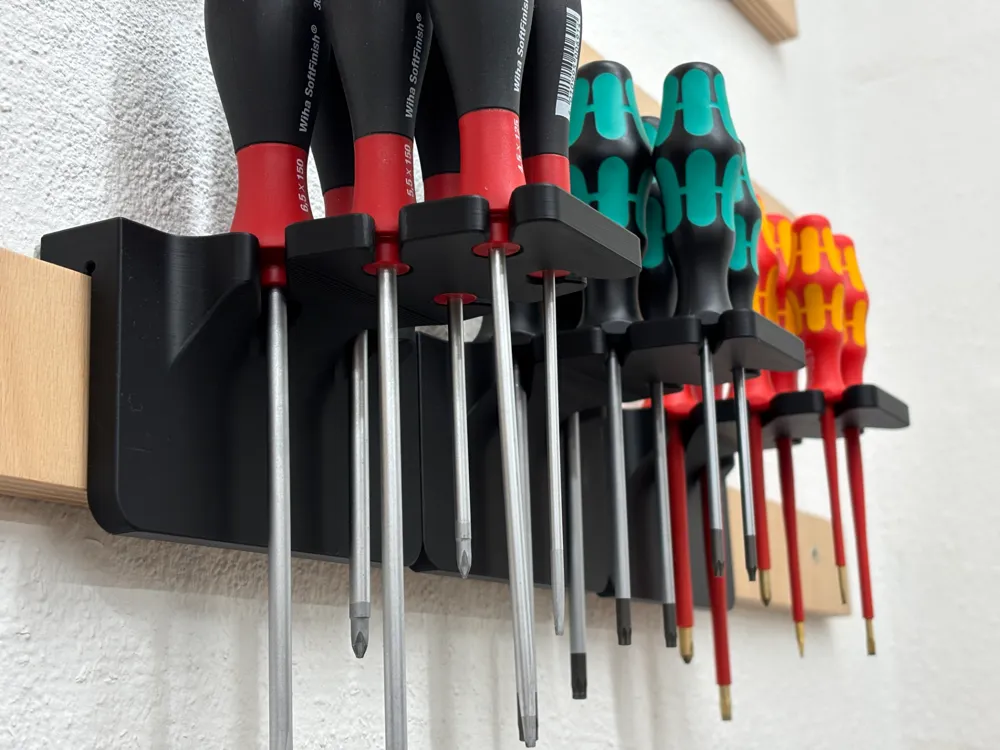 Wera & Wiha Screwdriver French Cleat Holder - Free 3D Print Model - MakerWorld