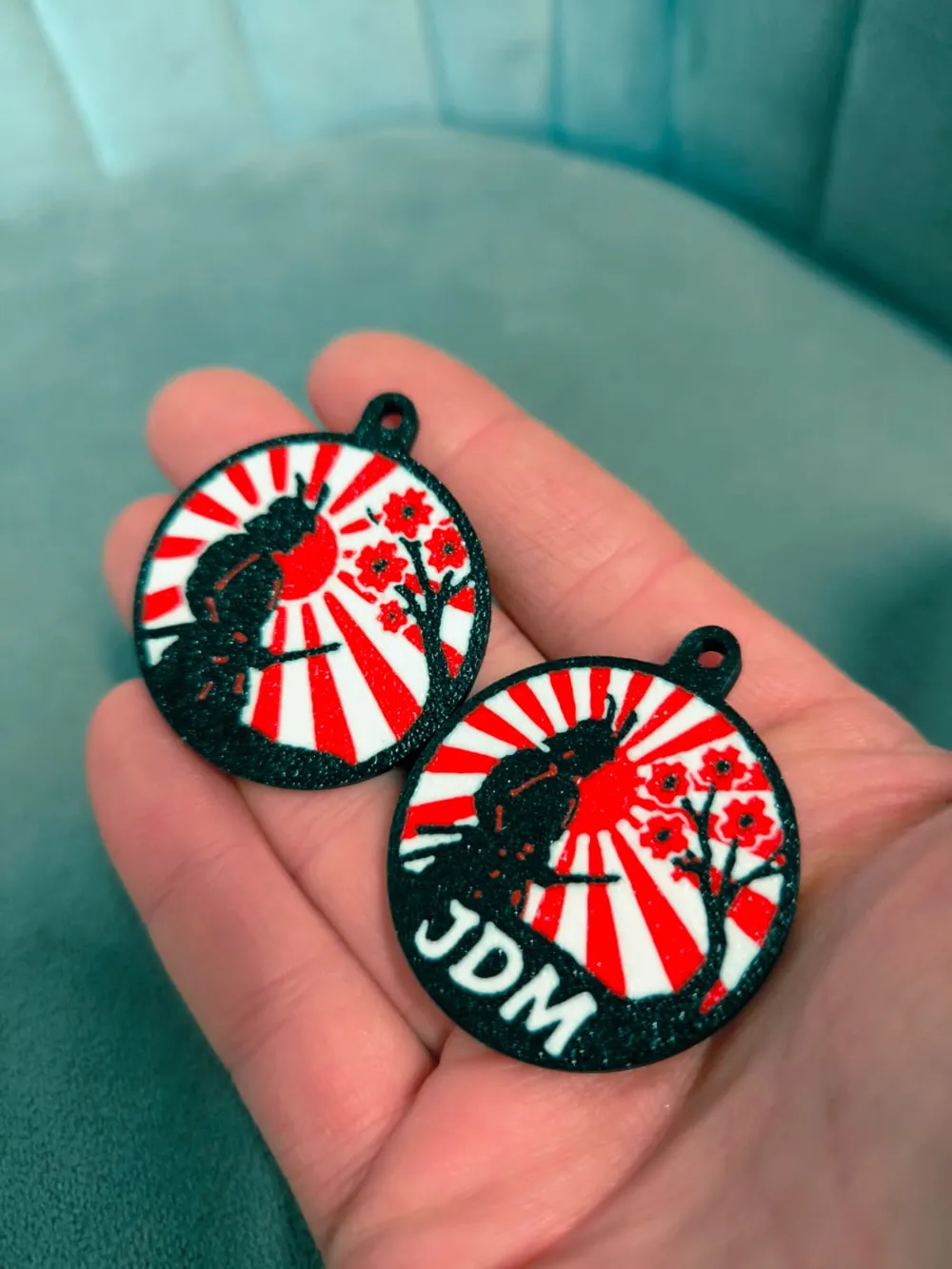 JDM Samurai Keychains & magnets - Free 3D Print Model - MakerWorld