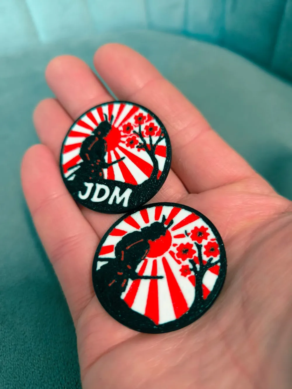 JDM Samurai Keychains & magnets - Free 3D Print Model - MakerWorld