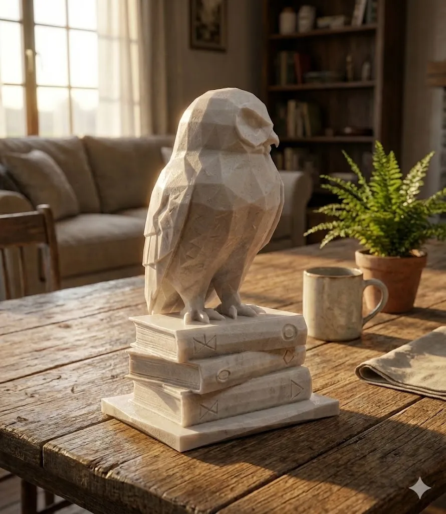 Hedwig Eule auf Zauberbüchern – Harry-Potter-Fankunst – Kostenloses 3D ...