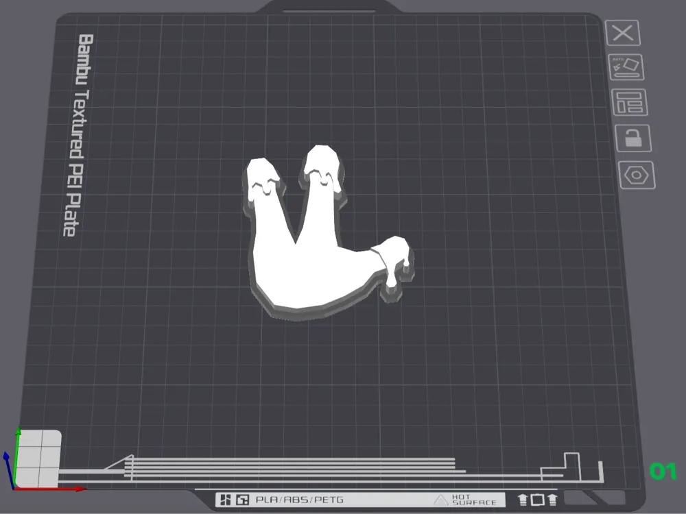 Finger Painter Badge (blank) - Free 3D Print Model - MakerWorld