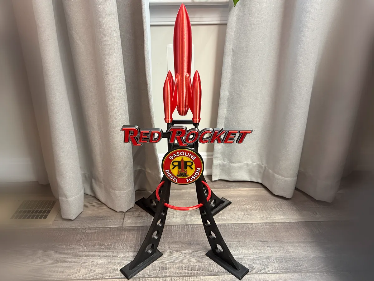 Fallout Red Rocket Megaschild – Kostenloses 3D-Druckmodell – MakerWorld