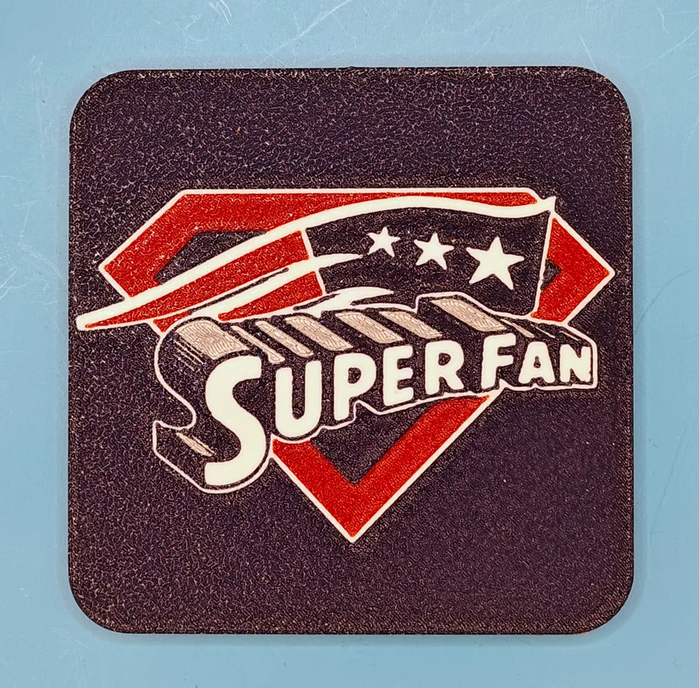 Patriots NFL "SuperFan" Coaster by railimages - MakerWorld