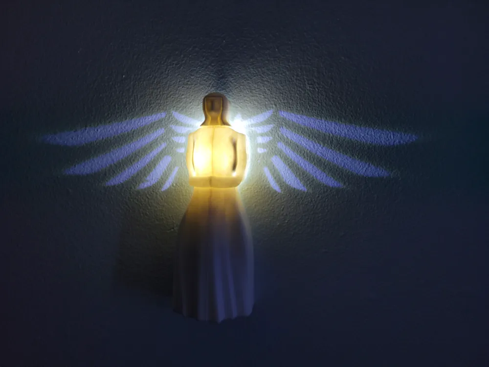 Angel with Light Up Wings - Free 3D Print Model - MakerWorld