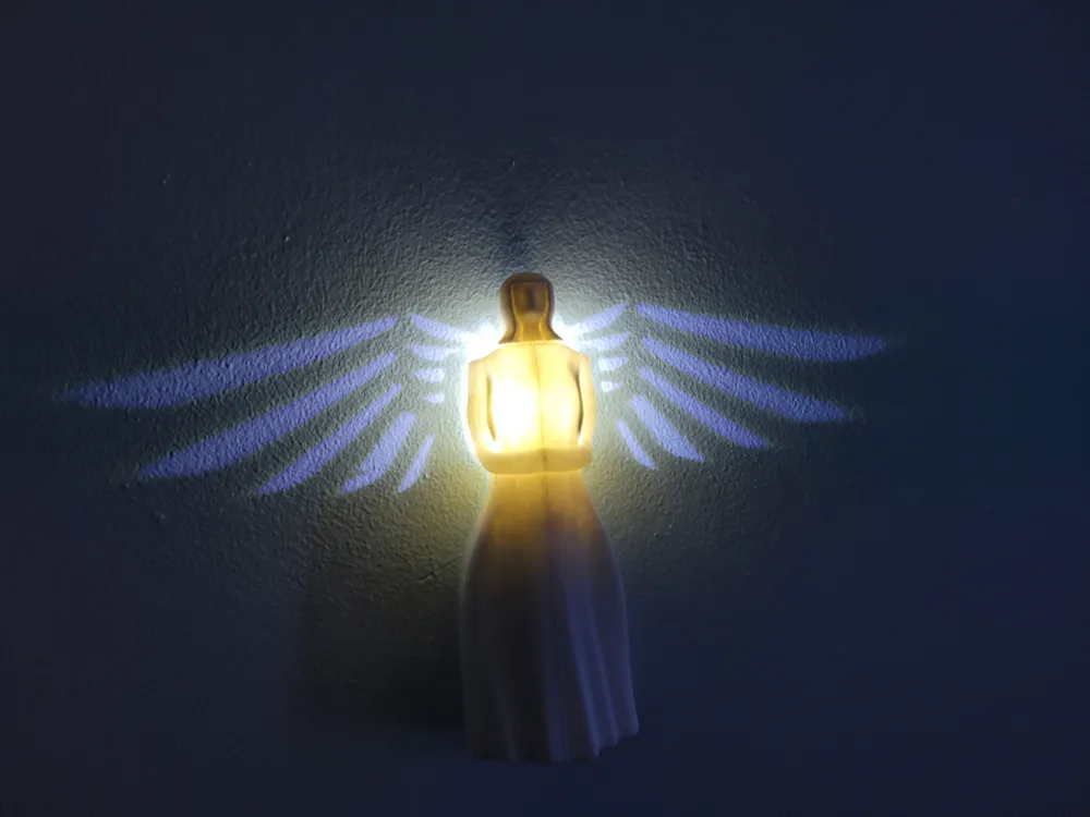 Angel with Light Up Wings - Free 3D Print Model - MakerWorld