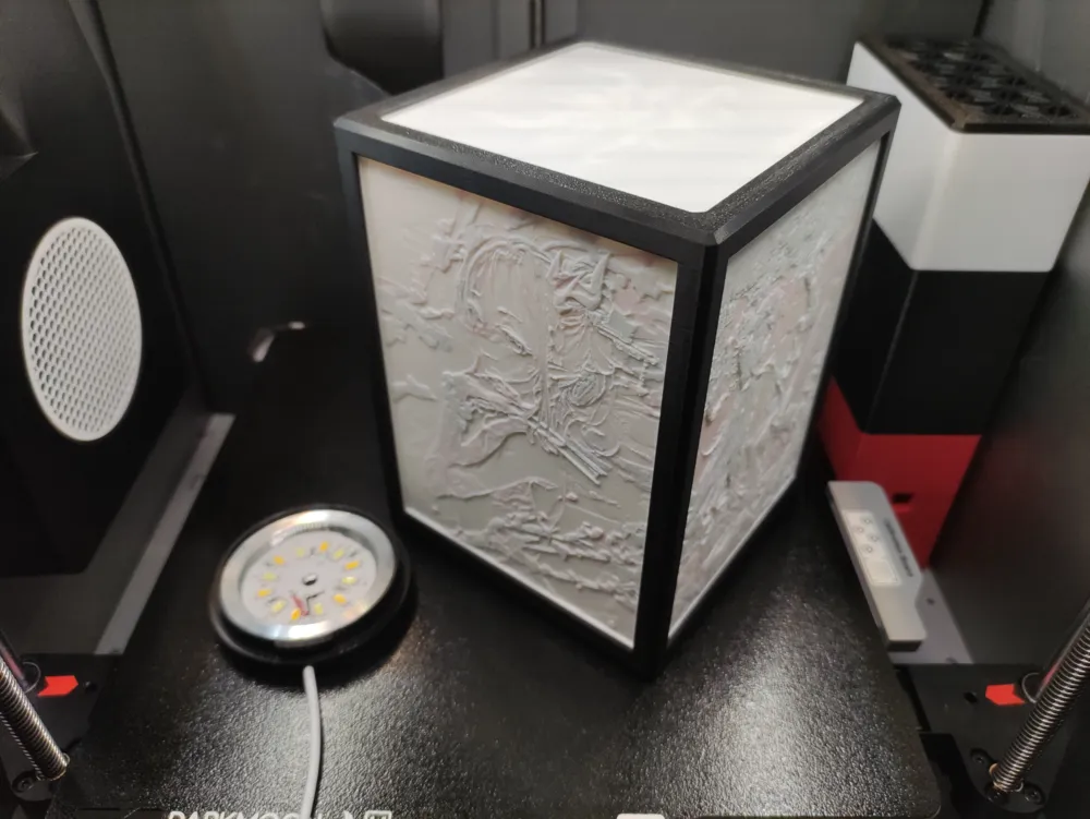 Make My Lithophane Lamp - LED Lamp Kit - Free 3D Print Model - MakerWorld
