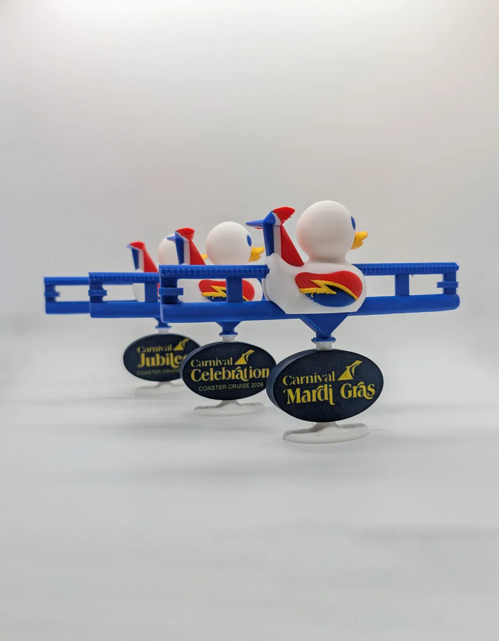 Carnival BOLT Rollercoaster Track with Duck - Free 3D Print Model ...