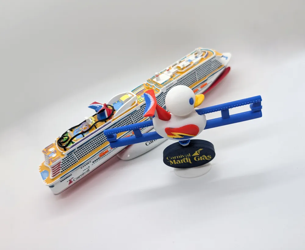 Carnival BOLT Rollercoaster Track with Duck - Free 3D Print Model ...