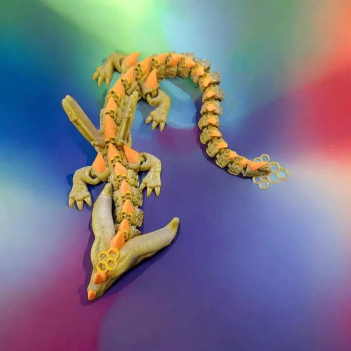 Honeycomb Hive Dragon Flexible by The Dragons Den - MakerWorld