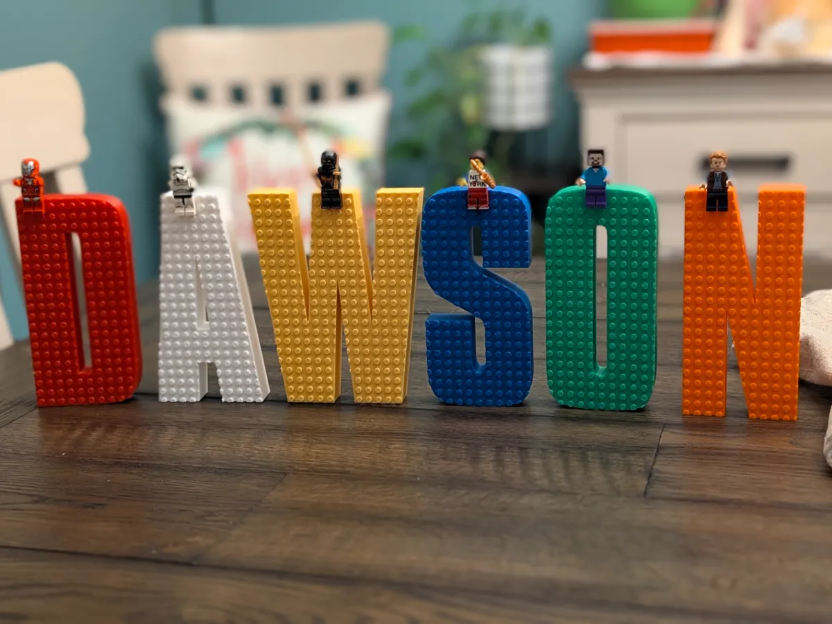 giant brick alphabet A-Z wall letters BEST VERSION - Free 3D Print ...