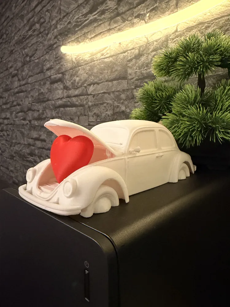 Car with Heart - Valentine's Day Gift - Free 3D Print Model - MakerWorld