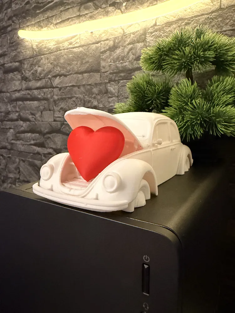 Car with Heart - Valentine's Day Gift - Free 3D Print Model - MakerWorld