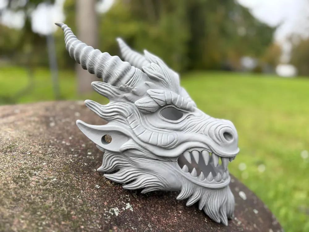 Dragon Mask by BondFire MakerWorld: Download Free 3D Models