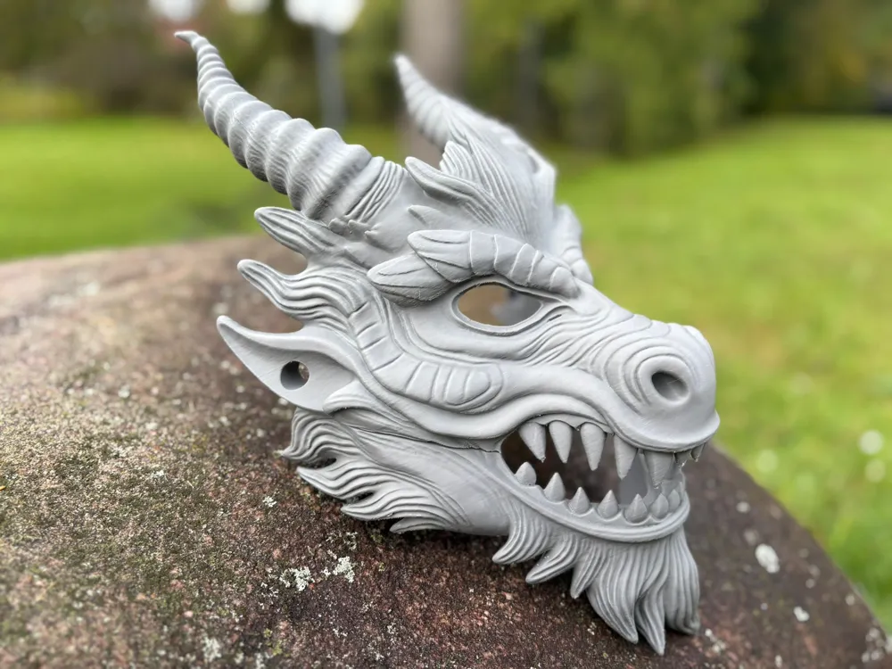 Dragon Mask by BondFire MakerWorld: Download Free 3D Models