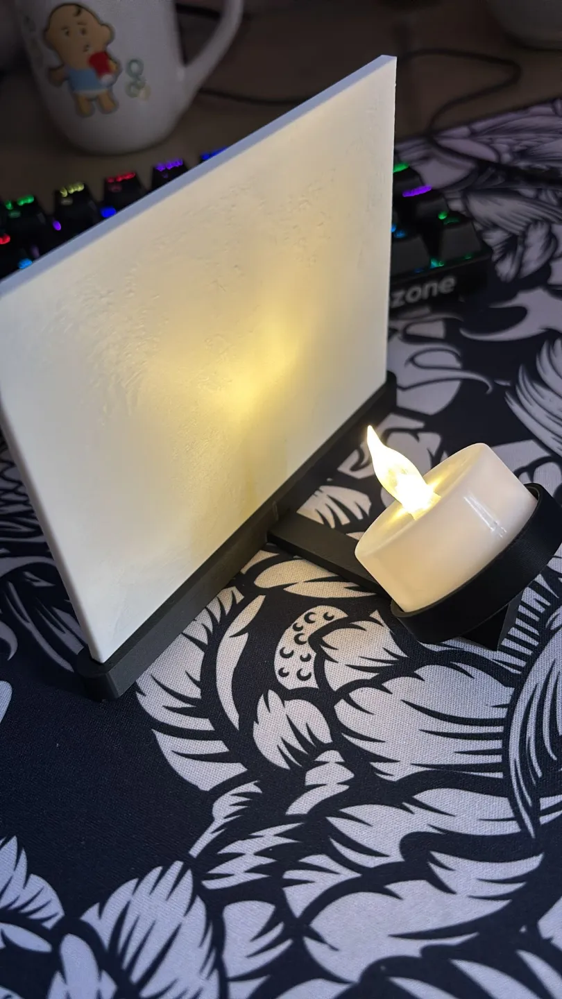 Horizontal Lithophane Holder by andresitococa - MakerWorld