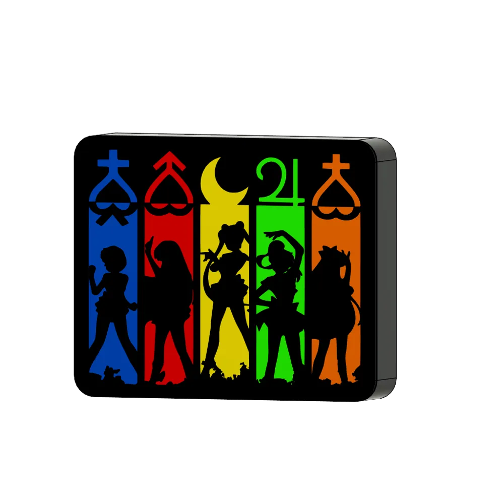 Sailor Moon Silhouette (6 Colors) LED Light Box by MayHem - MakerWorld