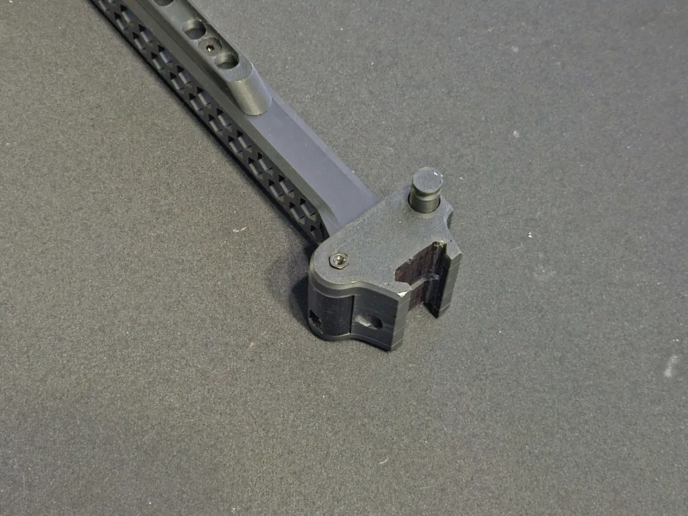 Custom Airsoft Picatinny Folding Buffer Tube - Free 3D Print Model ...