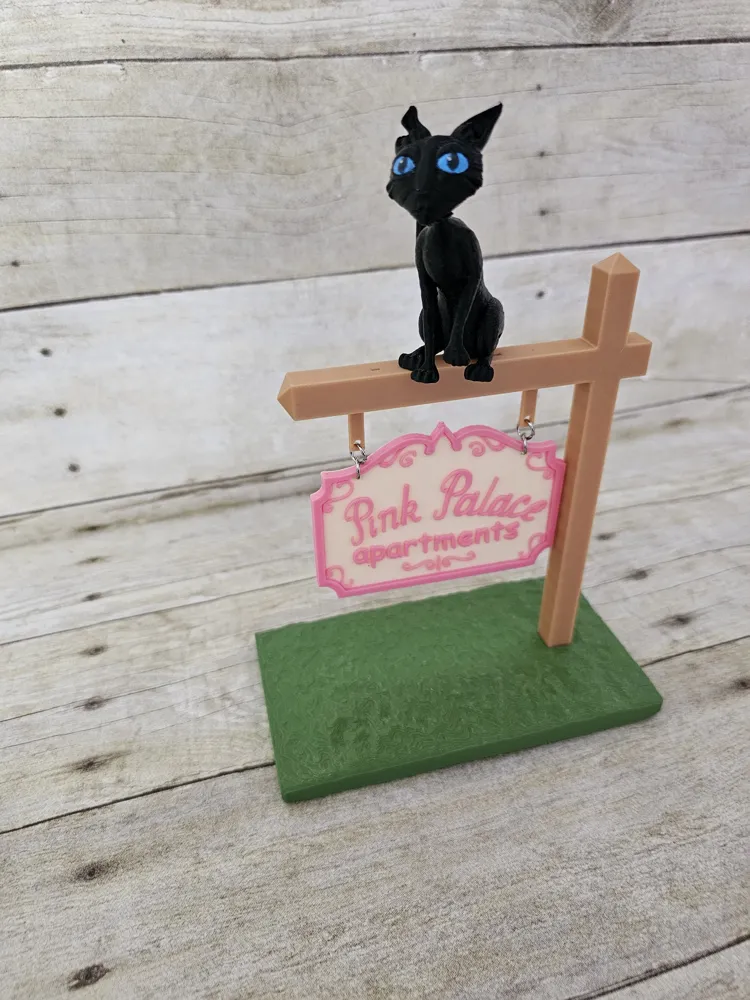 Coraline Pink Apartments Sign - Free 3D Print Model - MakerWorld