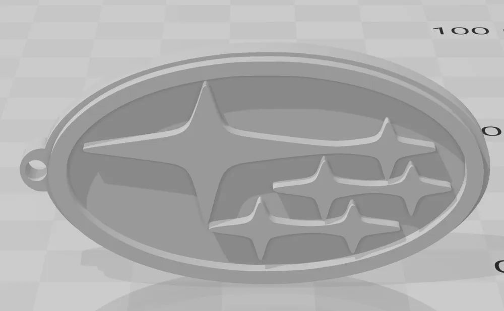 Keychain Subaru oval by tr3dcreations - MakerWorld