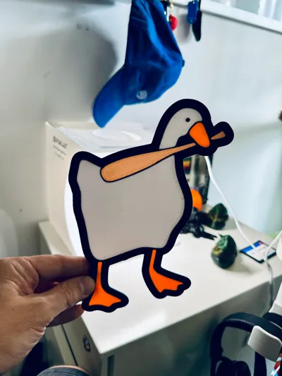 Untitled Goose Game Character - The Entitled Goose - Coloured Model ...