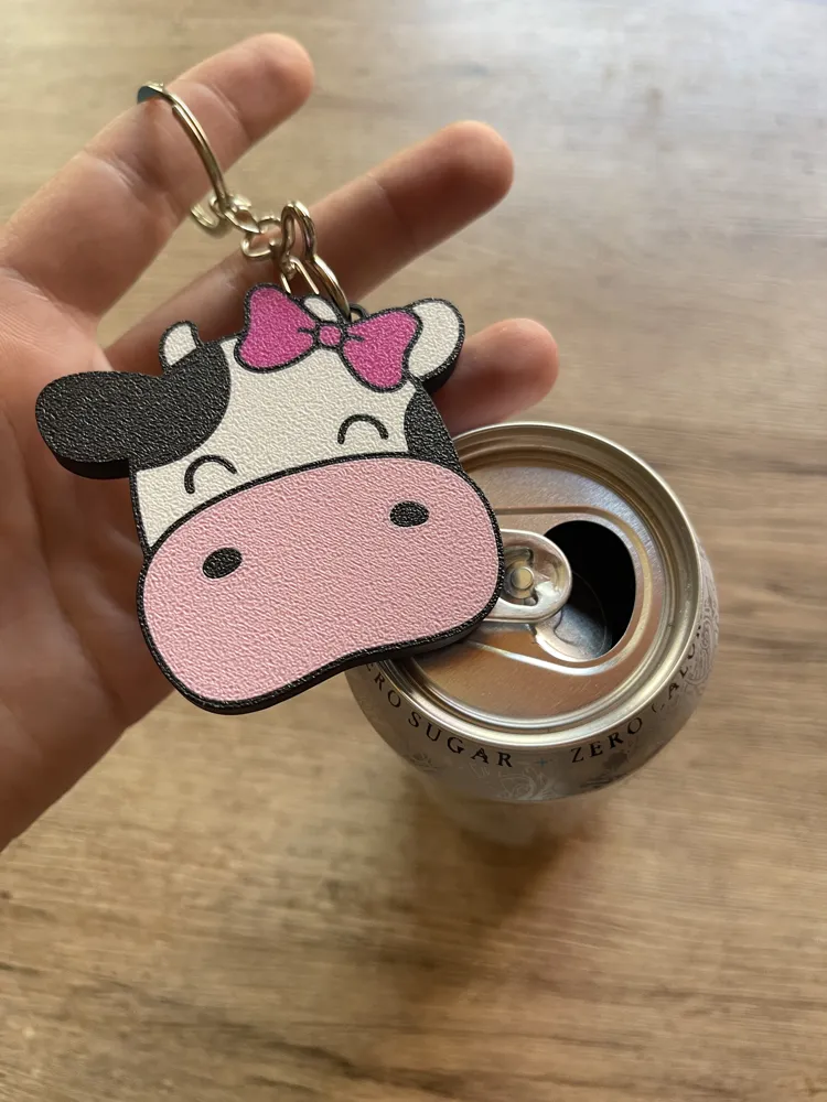 Soda can opener Cow - Free 3D Print Model - MakerWorld