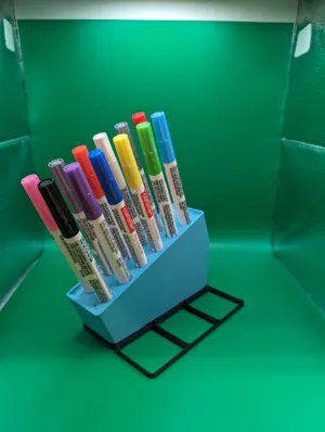 Gridfinity 12 slot - 11mm Barrel - Angled Marker Pen Stand - No Magnets ...