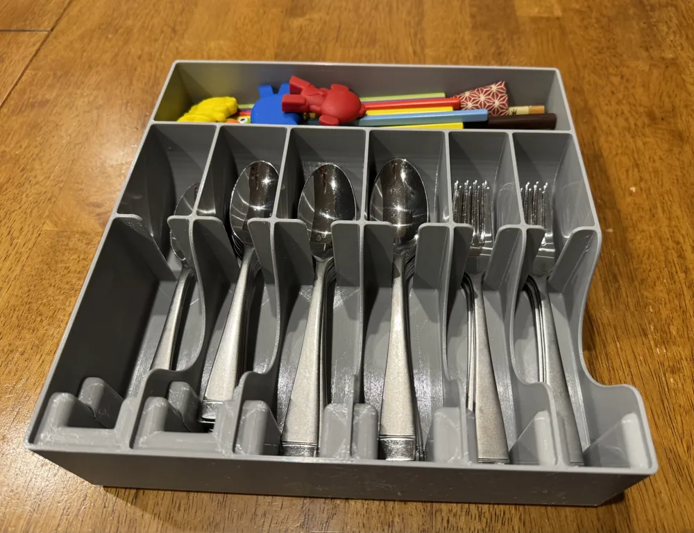 Gridfinity Silverware Drawer Organizer - Free 3D Print Model - MakerWorld