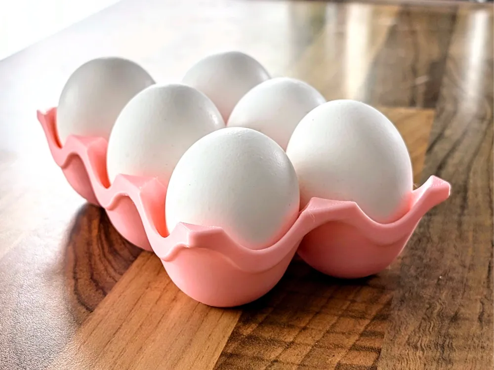 Six-egg holder, table and Easter decoration - Free 3D Print Model ...