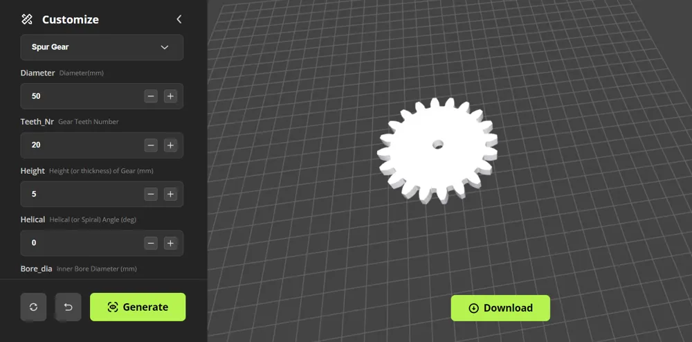 Customizable Gear Creator by Gallus Design MakerWorld: Download Free 3D ...