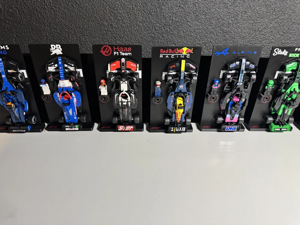F1 Speed Champion Display All 10 Teams 2024/25 - Free 3D Print Model ...