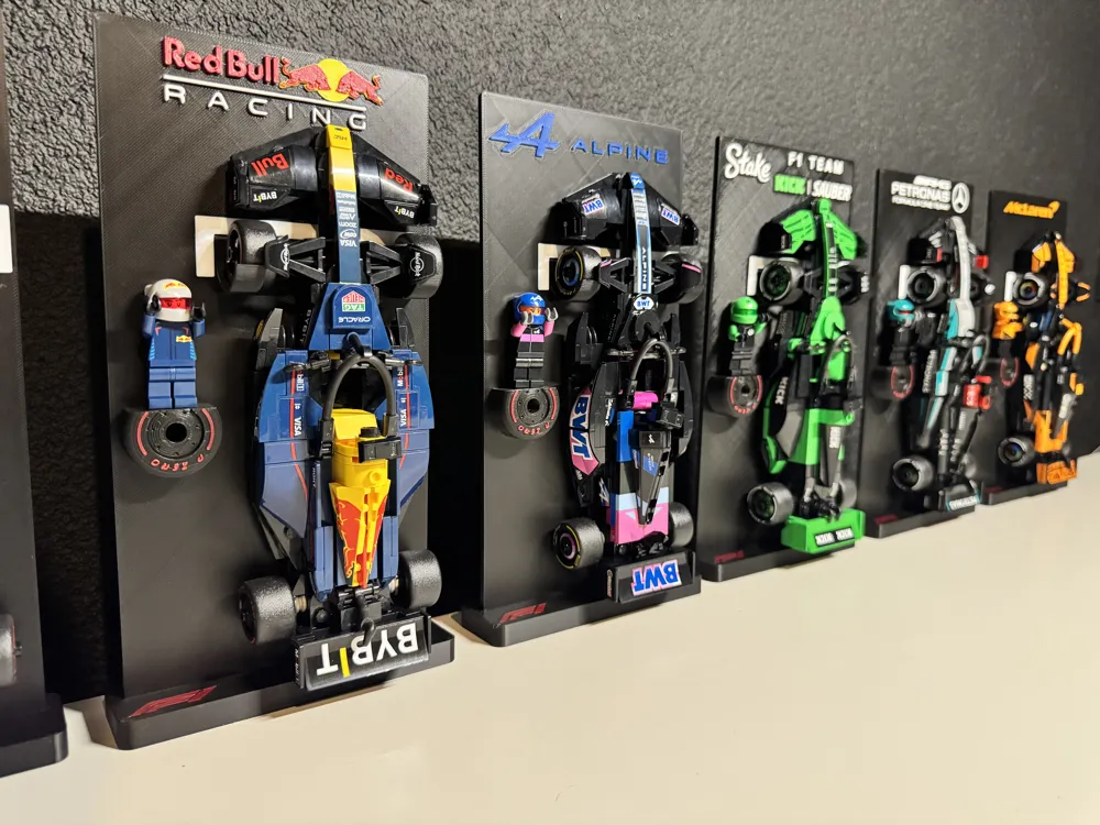 F1 Speed Champion Display All 10 Teams 2024/25 - Free 3D Print Model ...