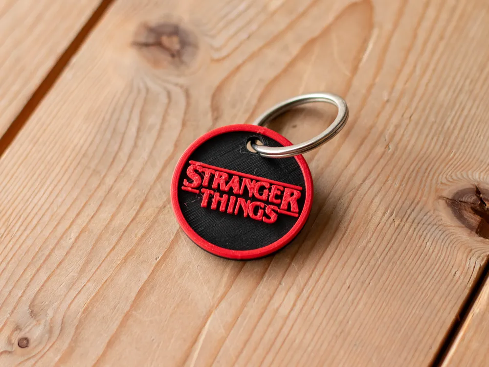 Stranger Things Keychain - Free 3D Print Model - MakerWorld