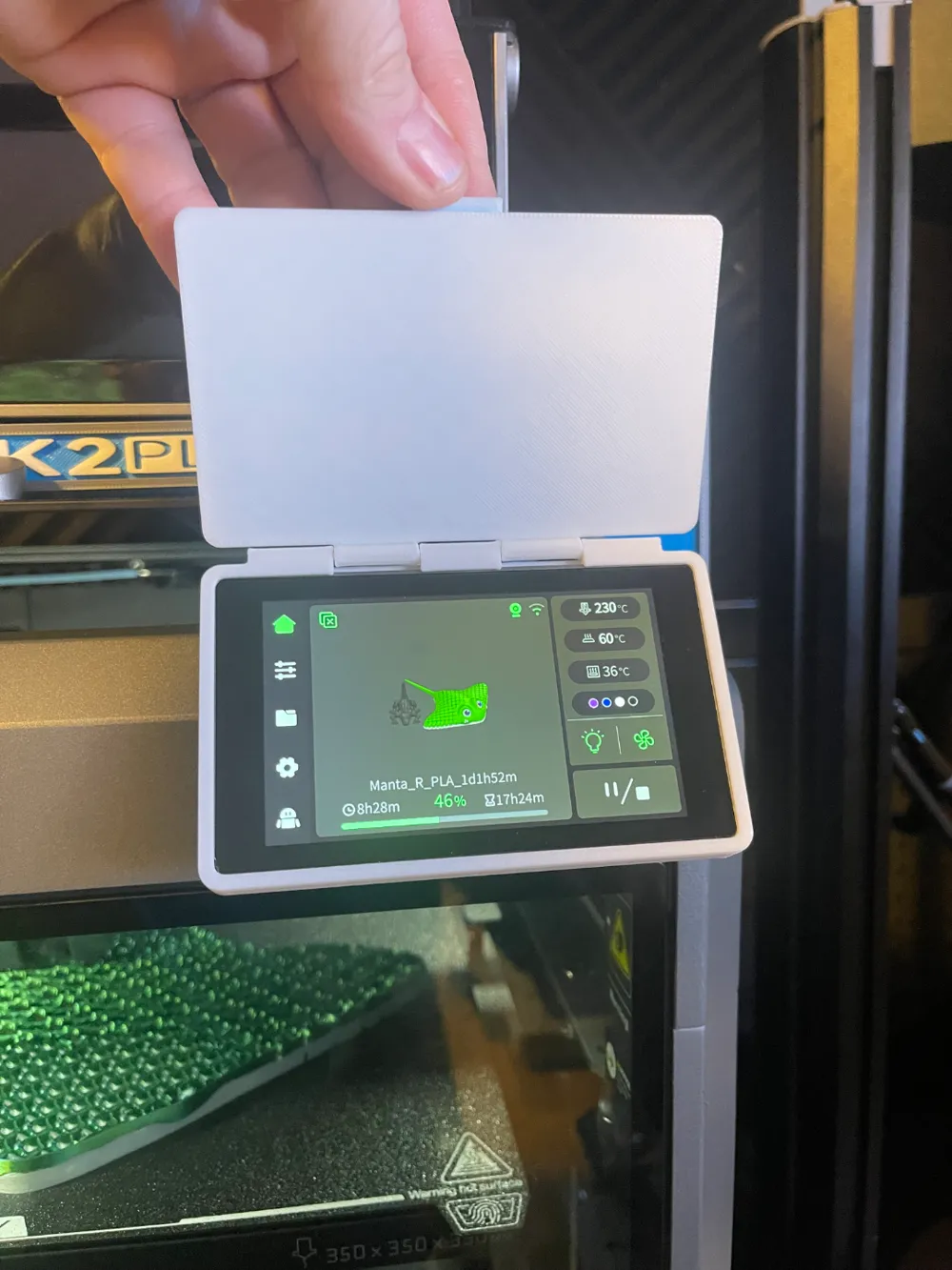 creality k2 plus screen cover - logo and no logo by INFINITY 3D PRINTS ...