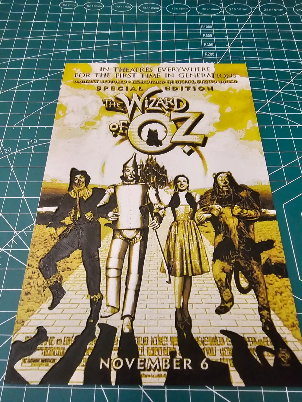 The Wizard of Oz Movie Poster - Hueforge Art - Free 3D Print Model ...