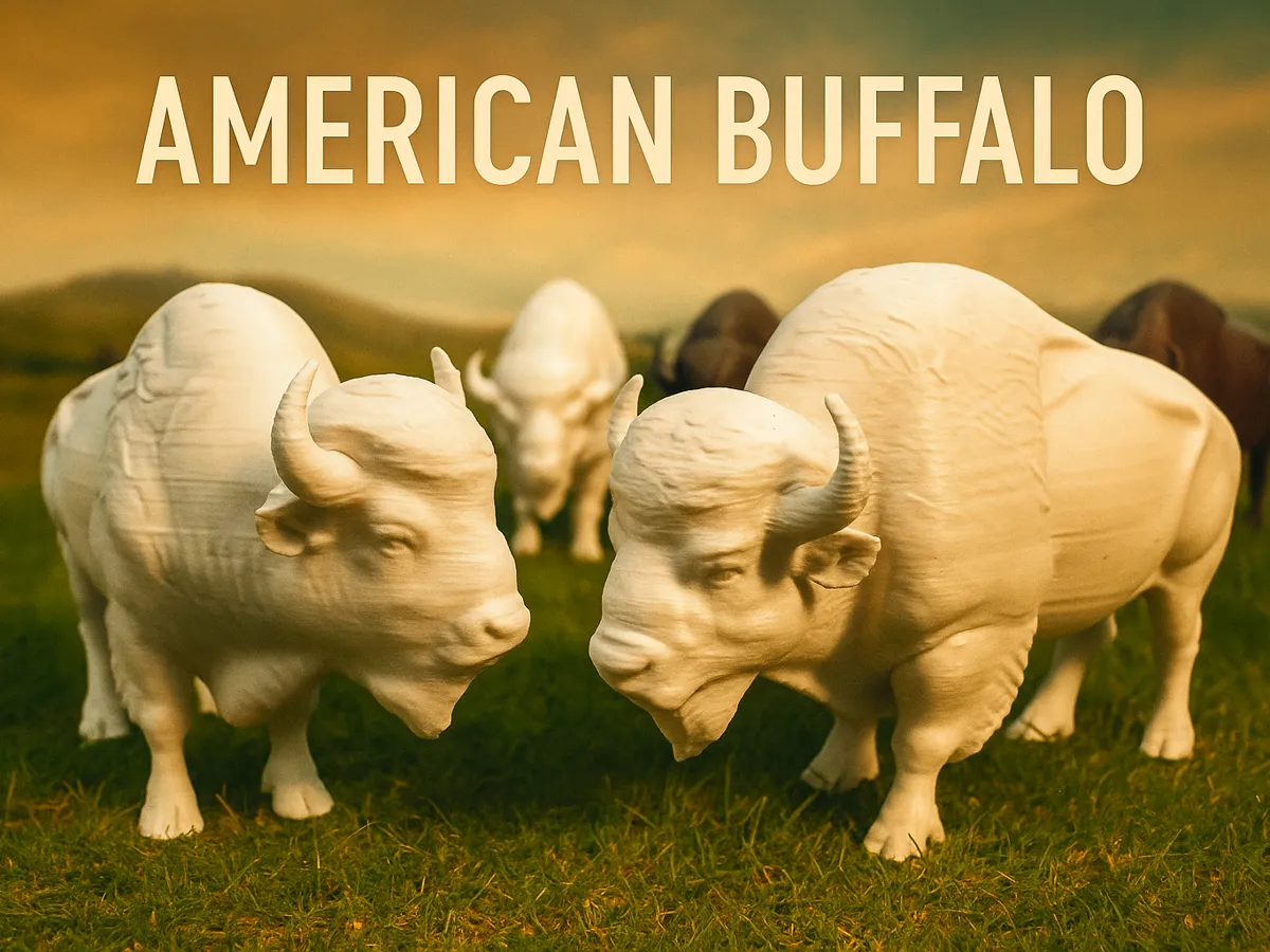 American Buffalo (Bison) - Free 3D Print Model - MakerWorld