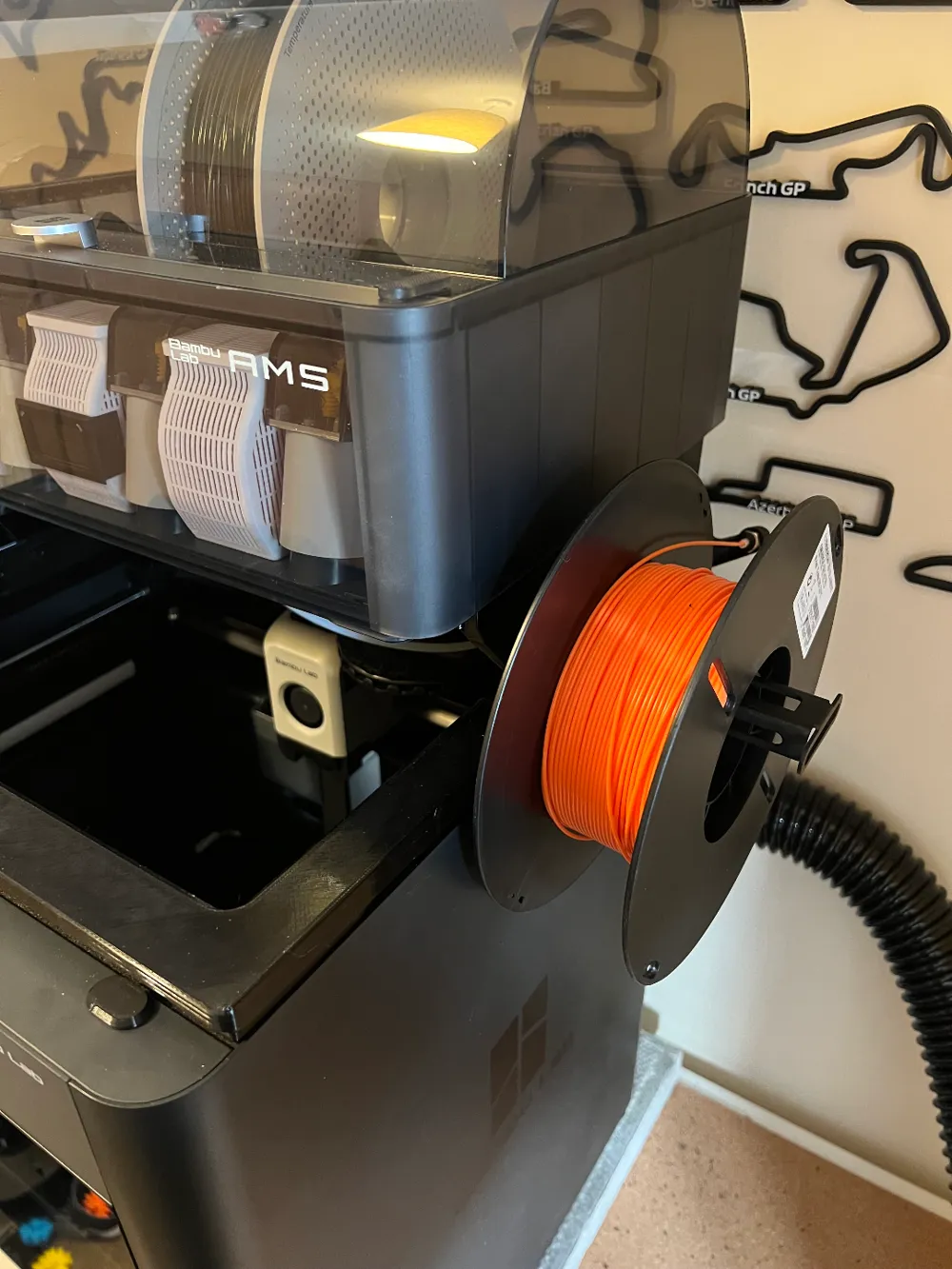 AMS Glass Separation LED Riser with External Spool Remixed by Mark P ...