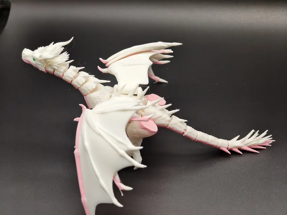 Ice Winged Wyvern, no supports, printable on mini, print directly from ...