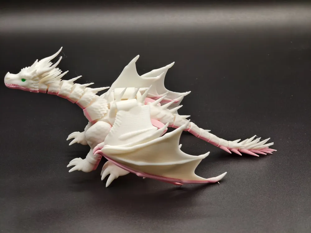 Ice Winged Wyvern, no supports, printable on mini, print directly from ...