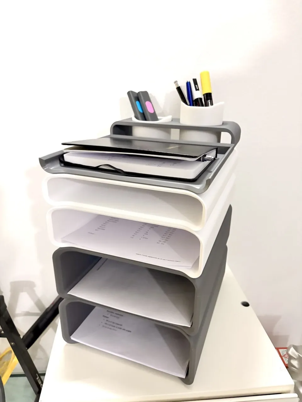 StackFlow Modular Desk Organizer - Free 3D Print Model - MakerWorld