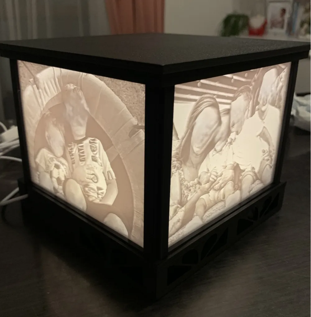 Lithophane Lamp / Light Box - MakerLab Compatible by uroborosf MakerWorld: Download Free 3D Models