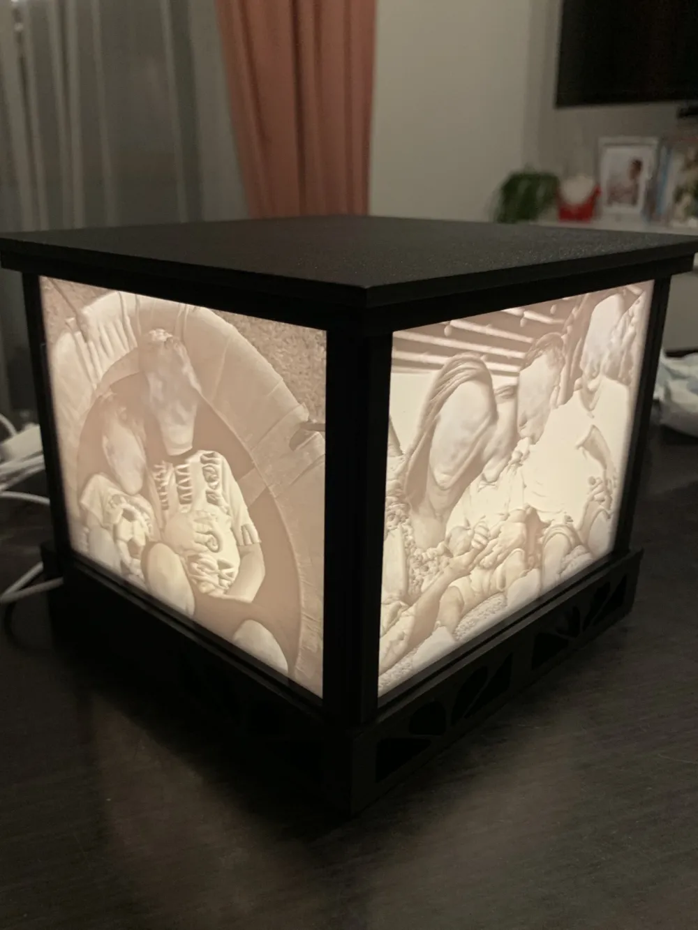 Lithophane Lamp / Light Box - MakerLab Compatible - Free 3D Print Model ...